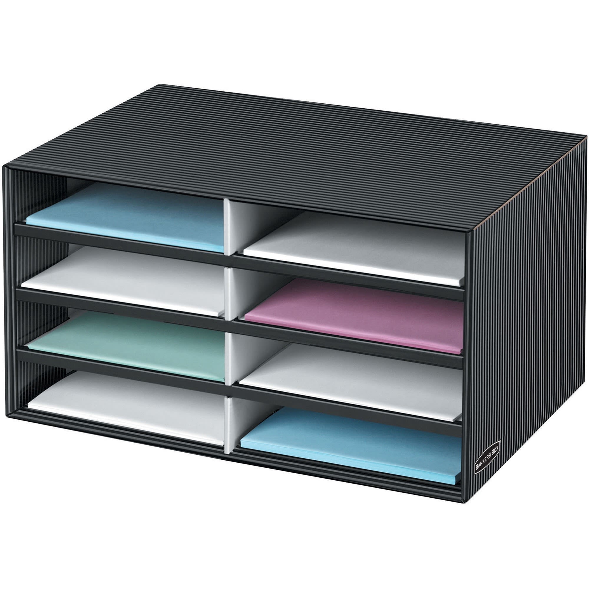 Bankers Box Decorative Eight Compartment Literature Sorter, Letter ...