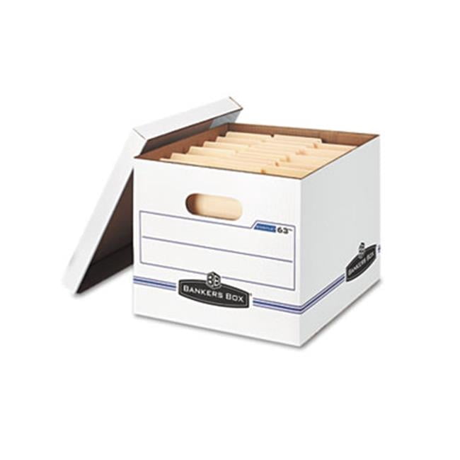 Bankers Box EasyLift Storage Box- Letter/Letter- Lift-Off Lid- White ...
