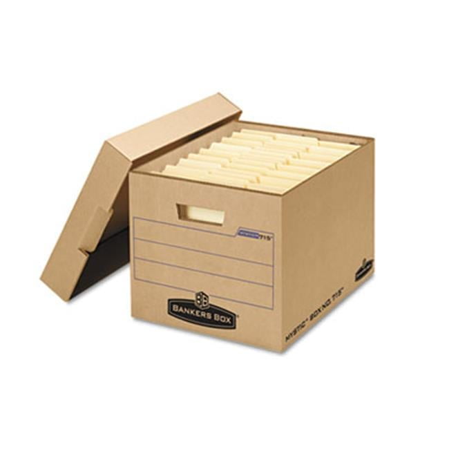 Bankers Box FEL Filing Storage Box with Locking Lid Letter-Legal Kraft ...