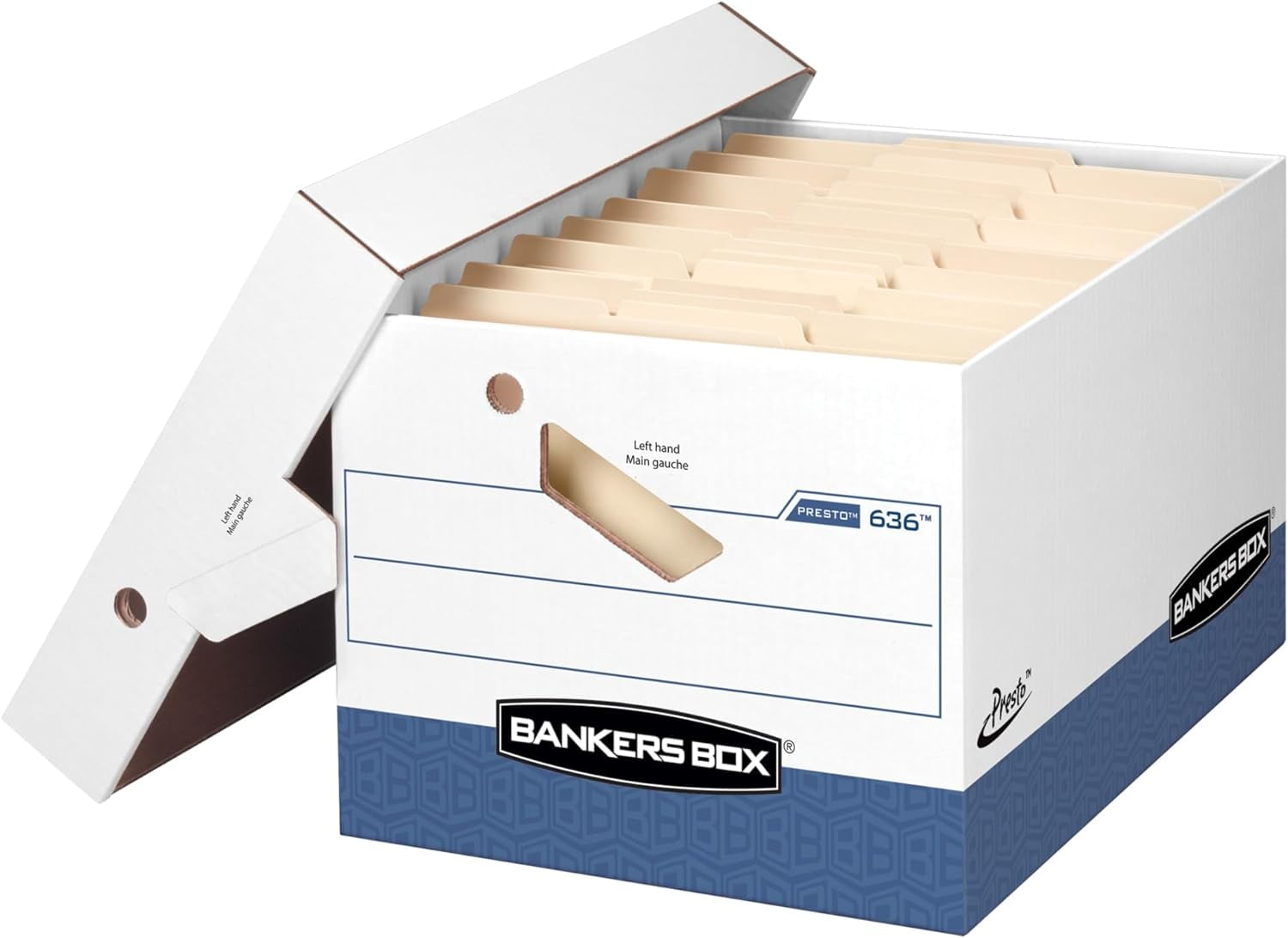 Bankers Box PRESTO Heavy-Duty Storage Boxes with Ergonomic Handles ...