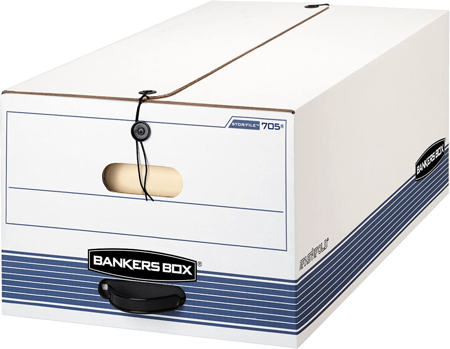 Bankers Box STOR/FILE Medium-Duty Storage Boxes, FastFold, String and ...