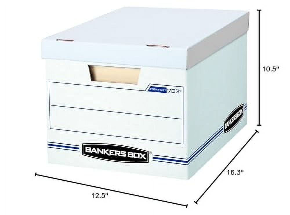 Bankers Box STOR/FILE Storage Boxes, Standard Set-Up, Lift-Off Lid ...