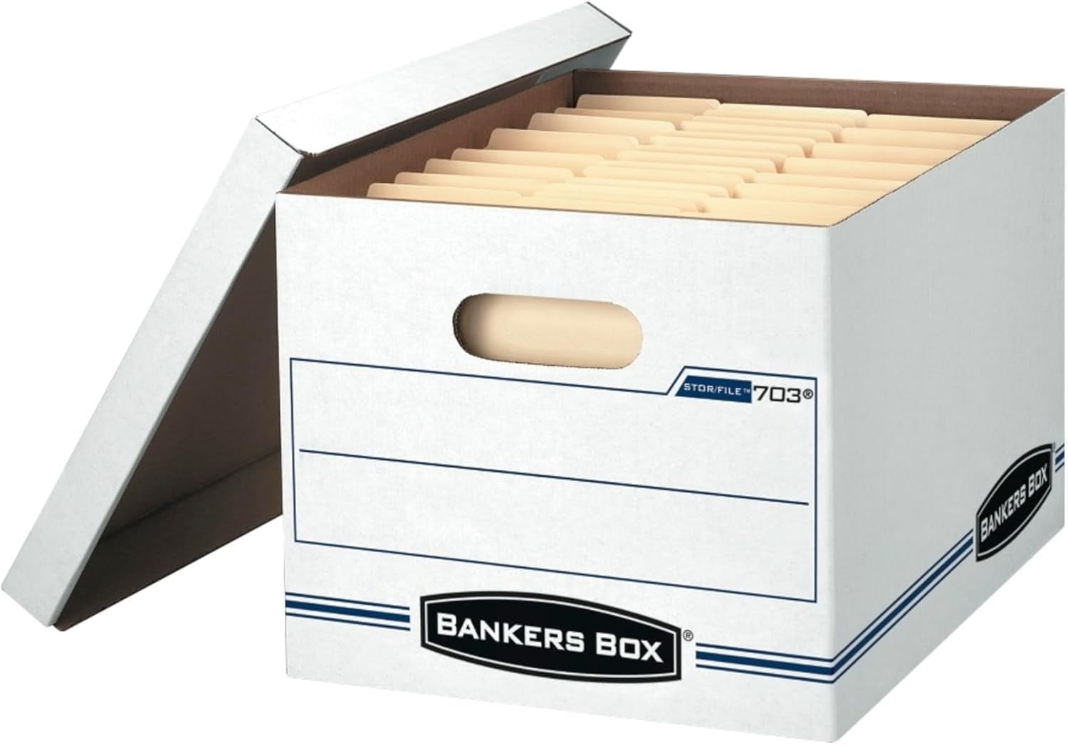 Bankers Box STOR/FILE Storage Boxes, Standard Set-Up, Lift-Off Lid ...