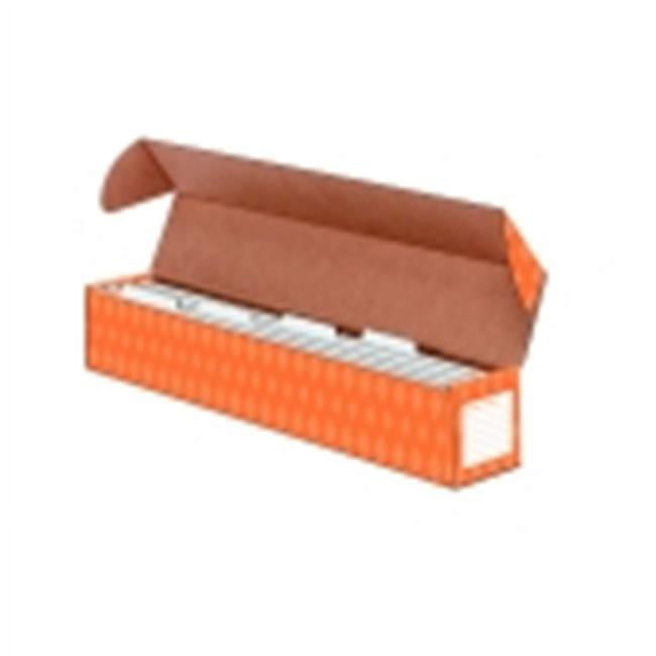 Bankers Box Sentence Strip Storage Box With 4 Dividers, Orange ...