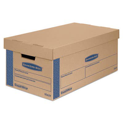 Bankers Box SmoothMove Prime Moving & Storage Boxes, Small, Half ...