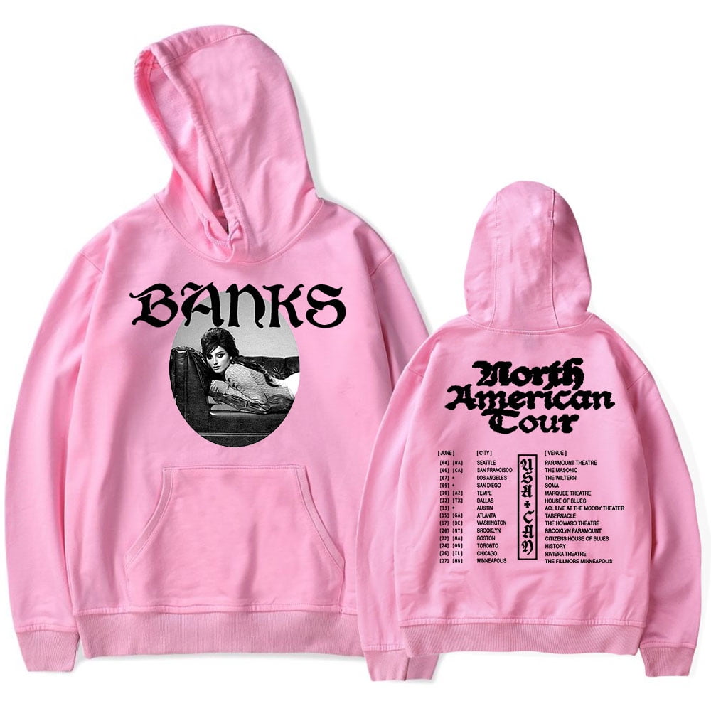Banks Tour 2025 Hoodies Long Sleeve Streetwear Cosplay Women Men Hooded ...