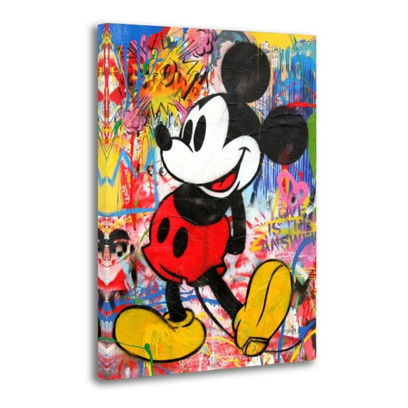 Banksy Graffiti Lovely Mickeys Print Photo Art Painting Canvas Poster Home Decorative Bedroom ...