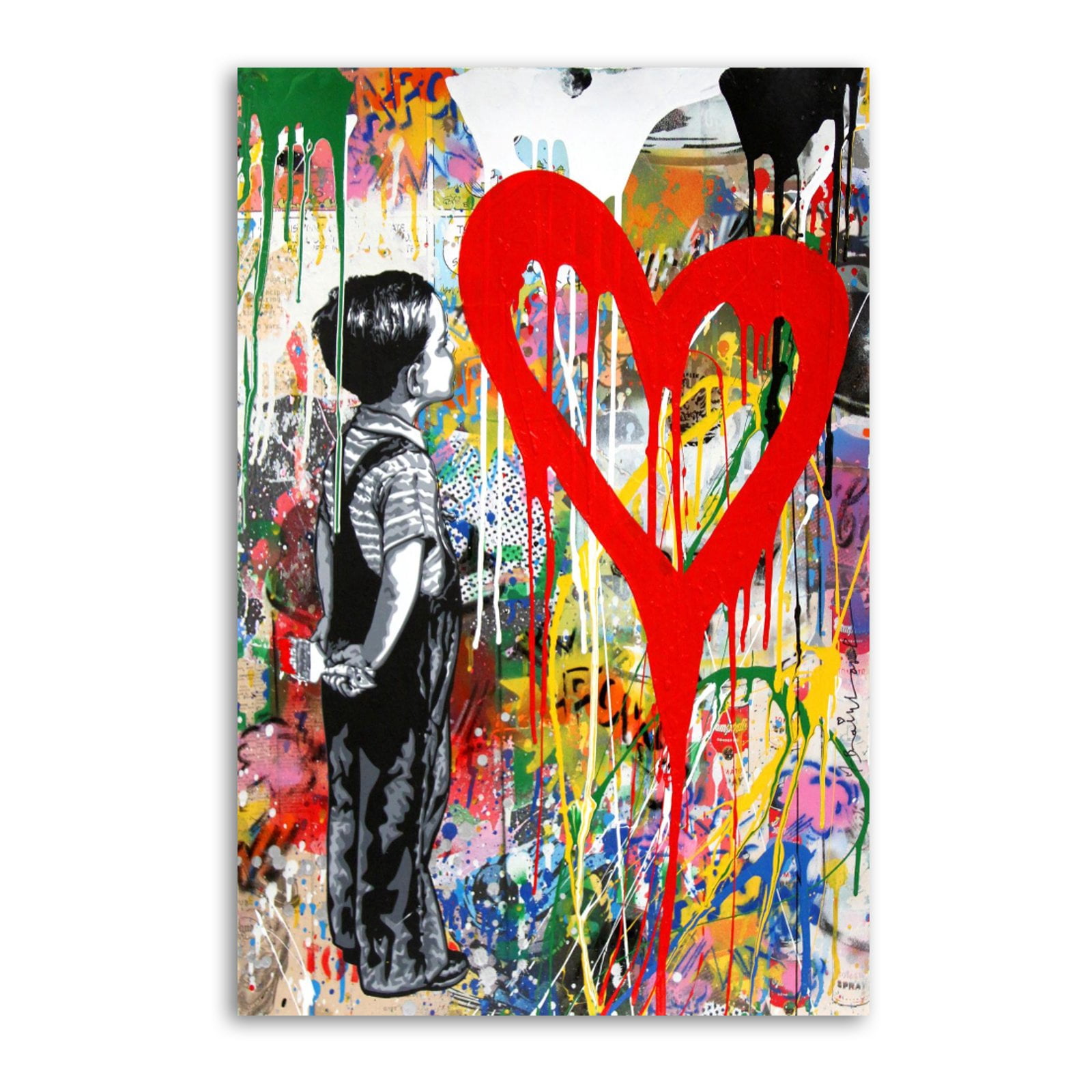 Banksy Graffiti Street Art Boy Canvas Wall Art Prints Poster Gifts ...