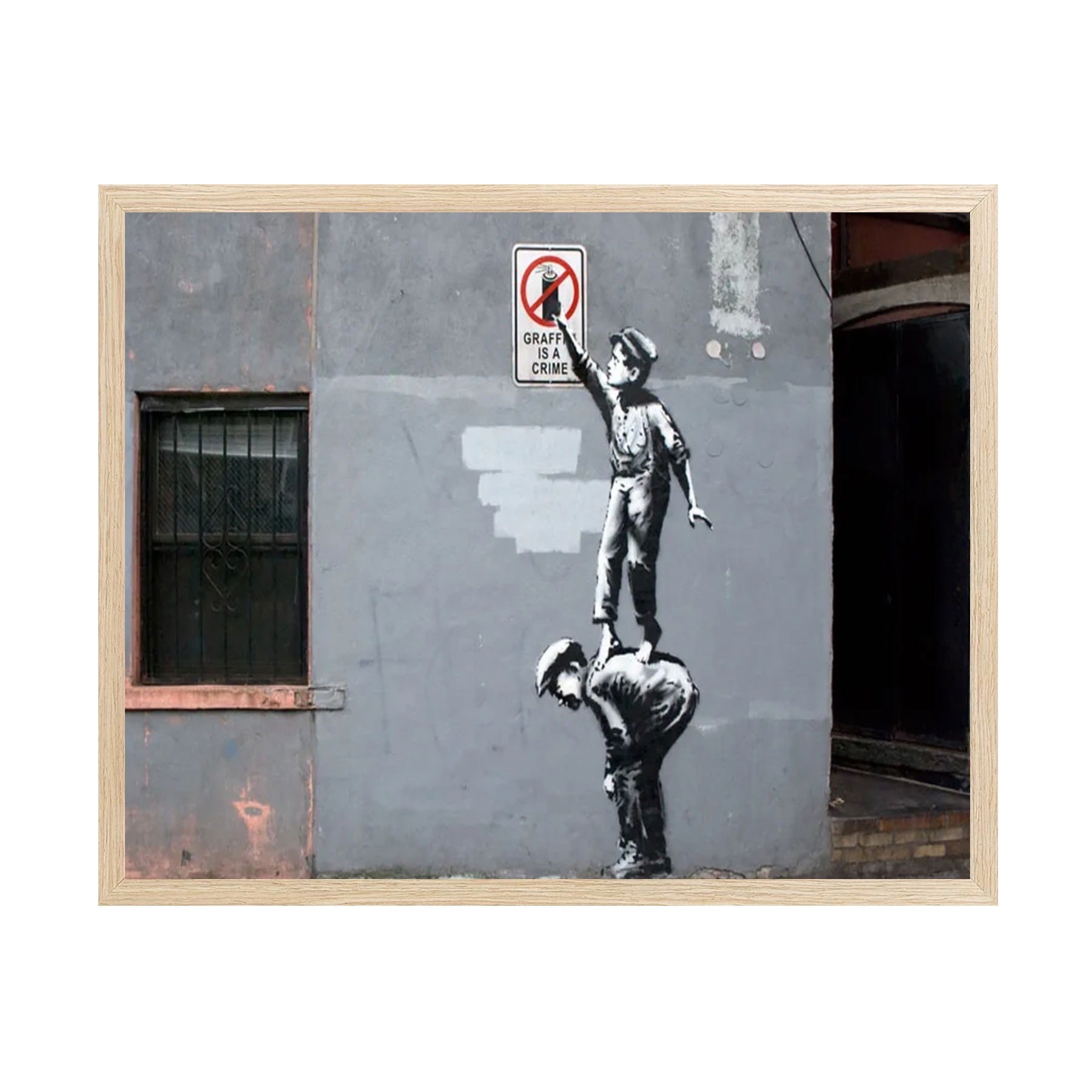 Banksy Graffiti Wall Art Griffiti Is A Crime Pop Art Wall Decorart Work ...