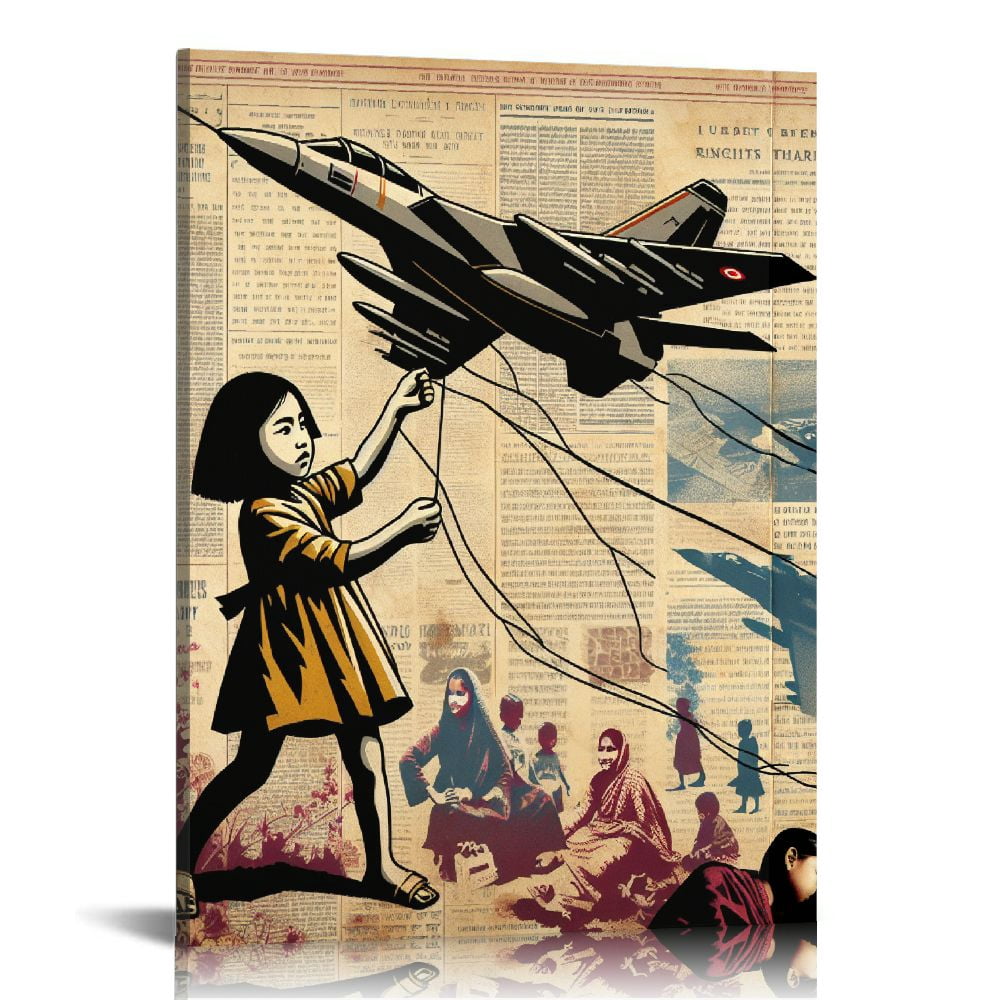 Banksy Graffiti Wall Art Poster - Military, Air Force Fighter Jet ...