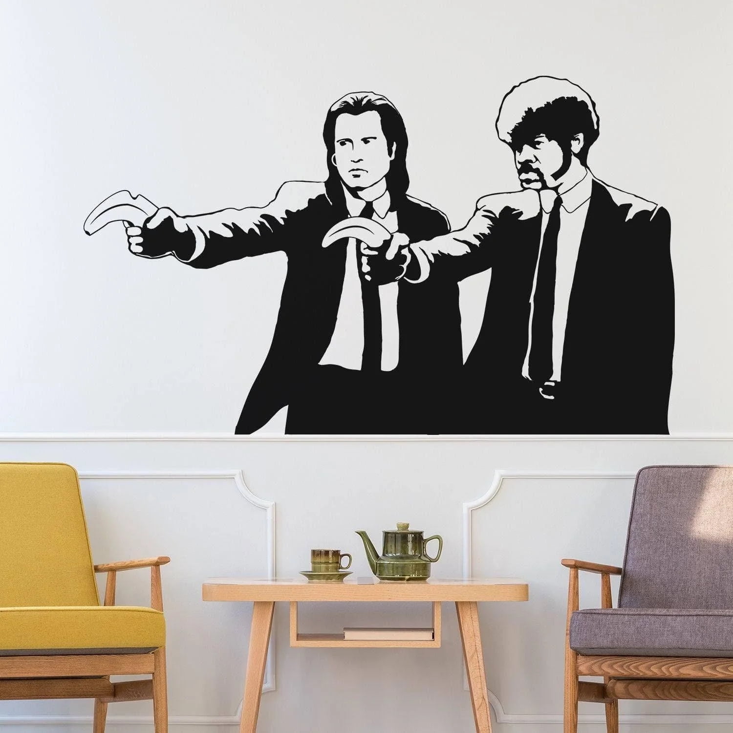 Banksy Pulp Fiction Movie Fan Wall Art Sticker Fanatic Cinema ...