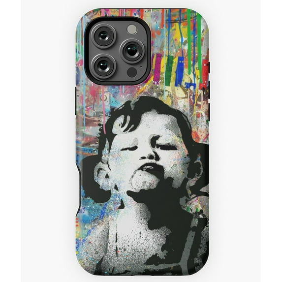 Banksy SMILE Street Art M19650 Phone case for iPhone 11 to 16 Pro Max ...