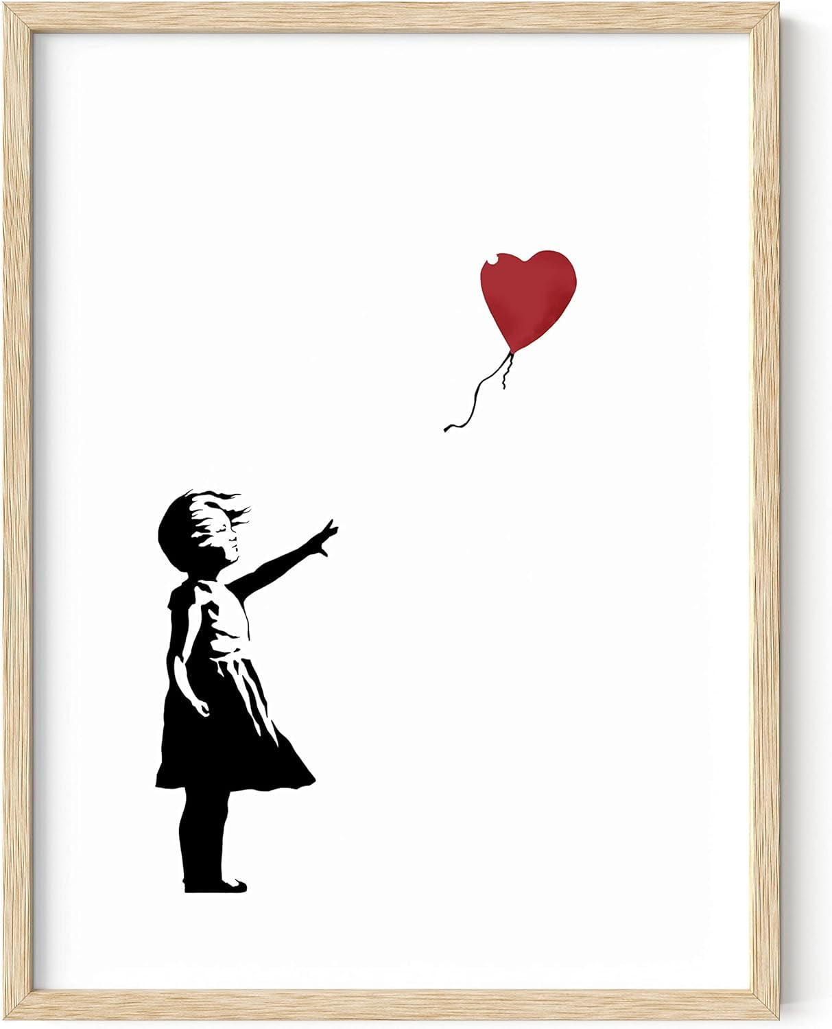 Banksy Wall Art Girl With Balloon - by Haus and Hues | Banksy Art ...