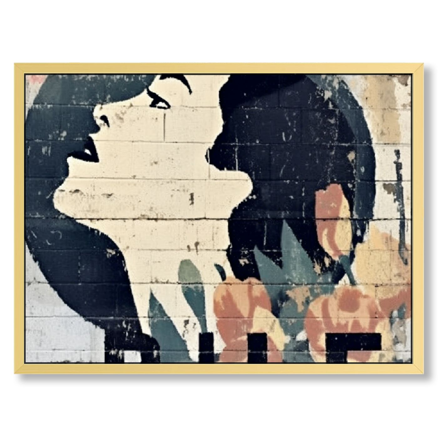 Banksy Wall Art - Life Is Beautiful Artwork Poste - Graffiti Woman ...