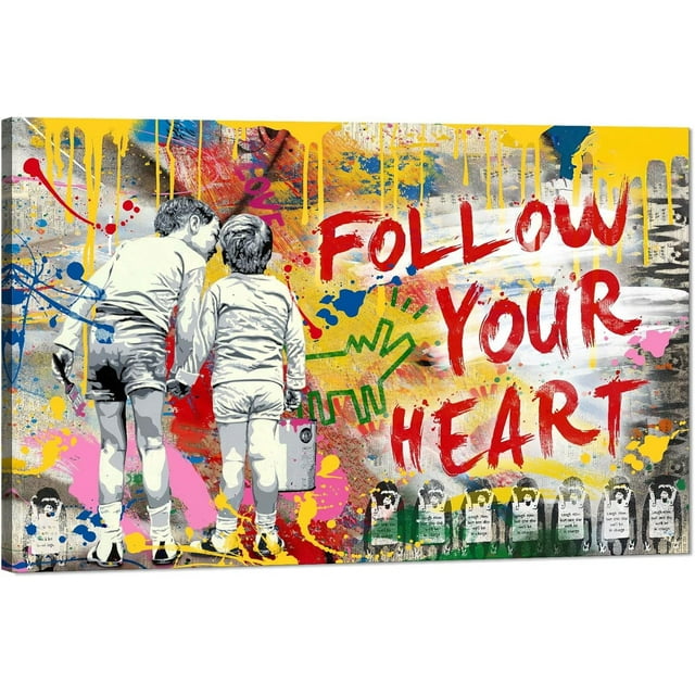 Banksy Wall Art for Living Room Large Size Unframed Canvas Wall Art ...