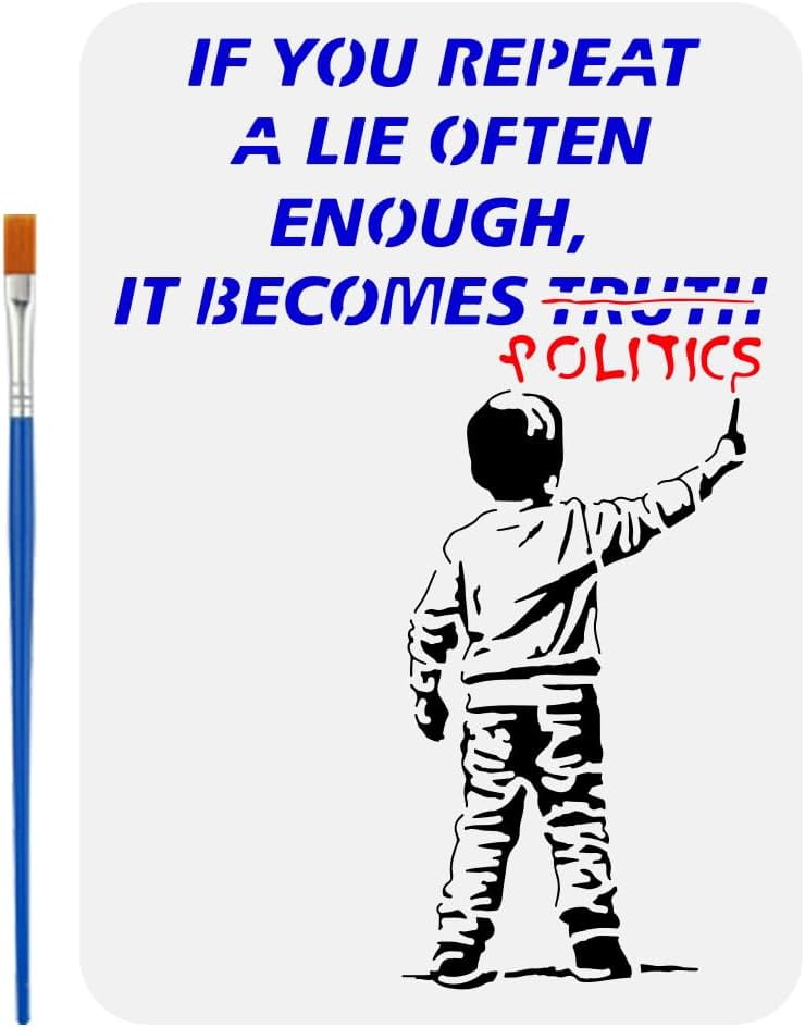 Banksy Words Painting Stencil 8.3x11.7inch Banksy Boy Writing Template ...