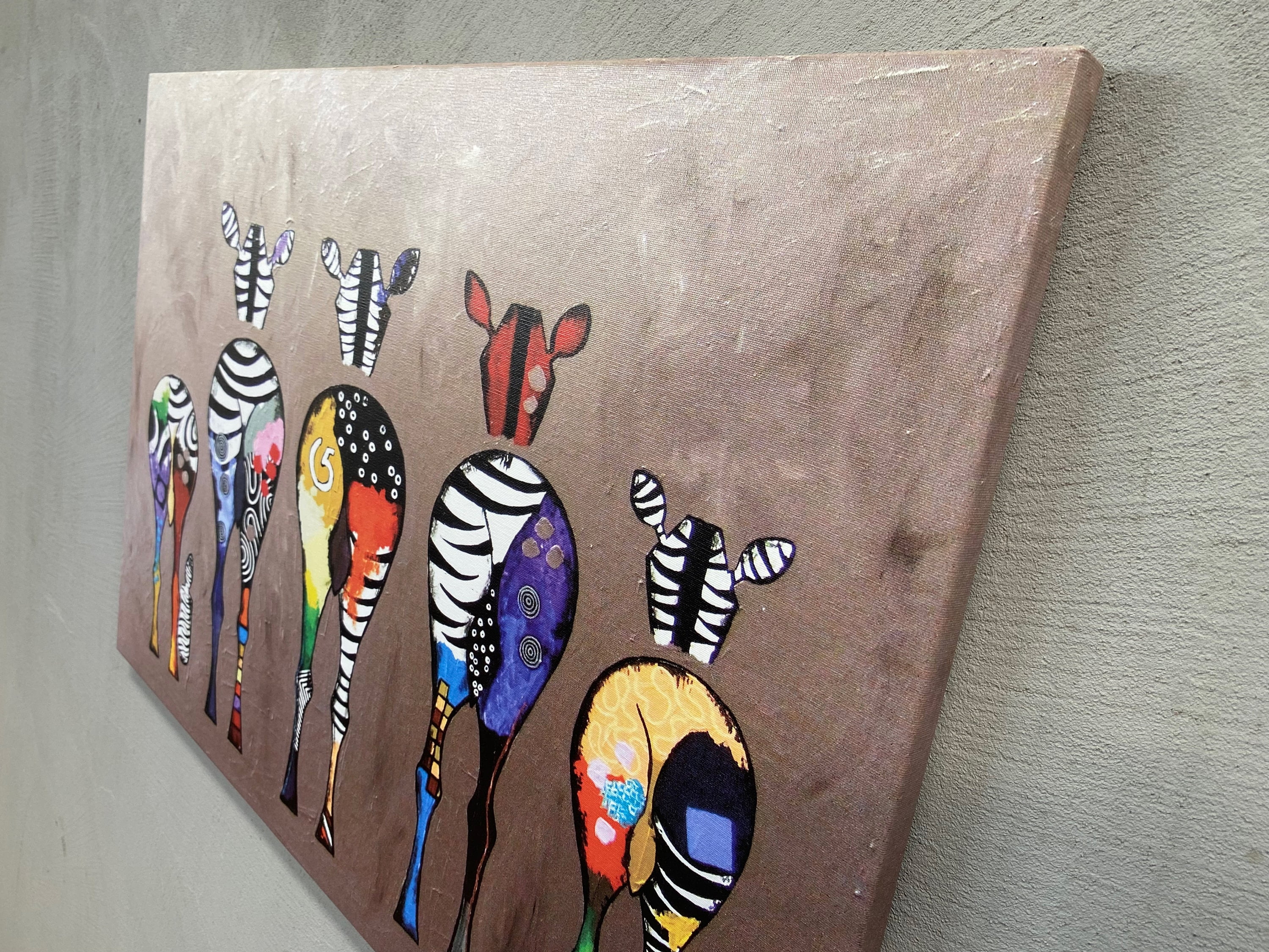 Banksy Zebra Canvas Art, Abstract Poster, Street Artwork, Zebra Artwork, Painting Art Canvas ...