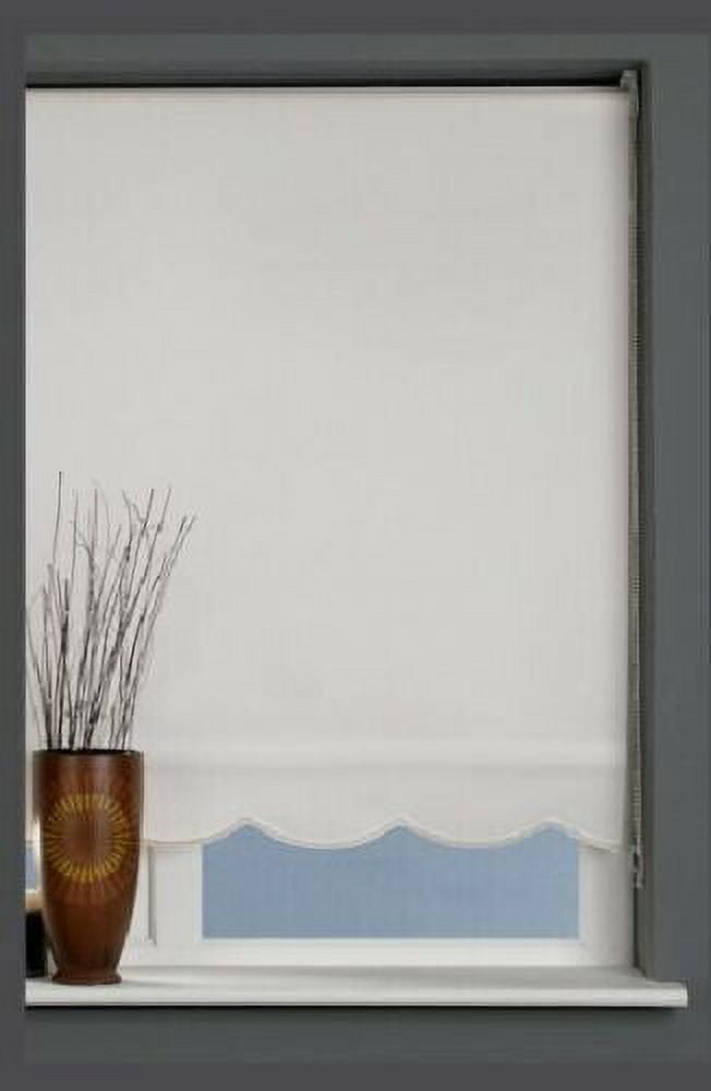 Banlite Scalloped and Fringed Bottom Cordless Rollup Window Shade ...
