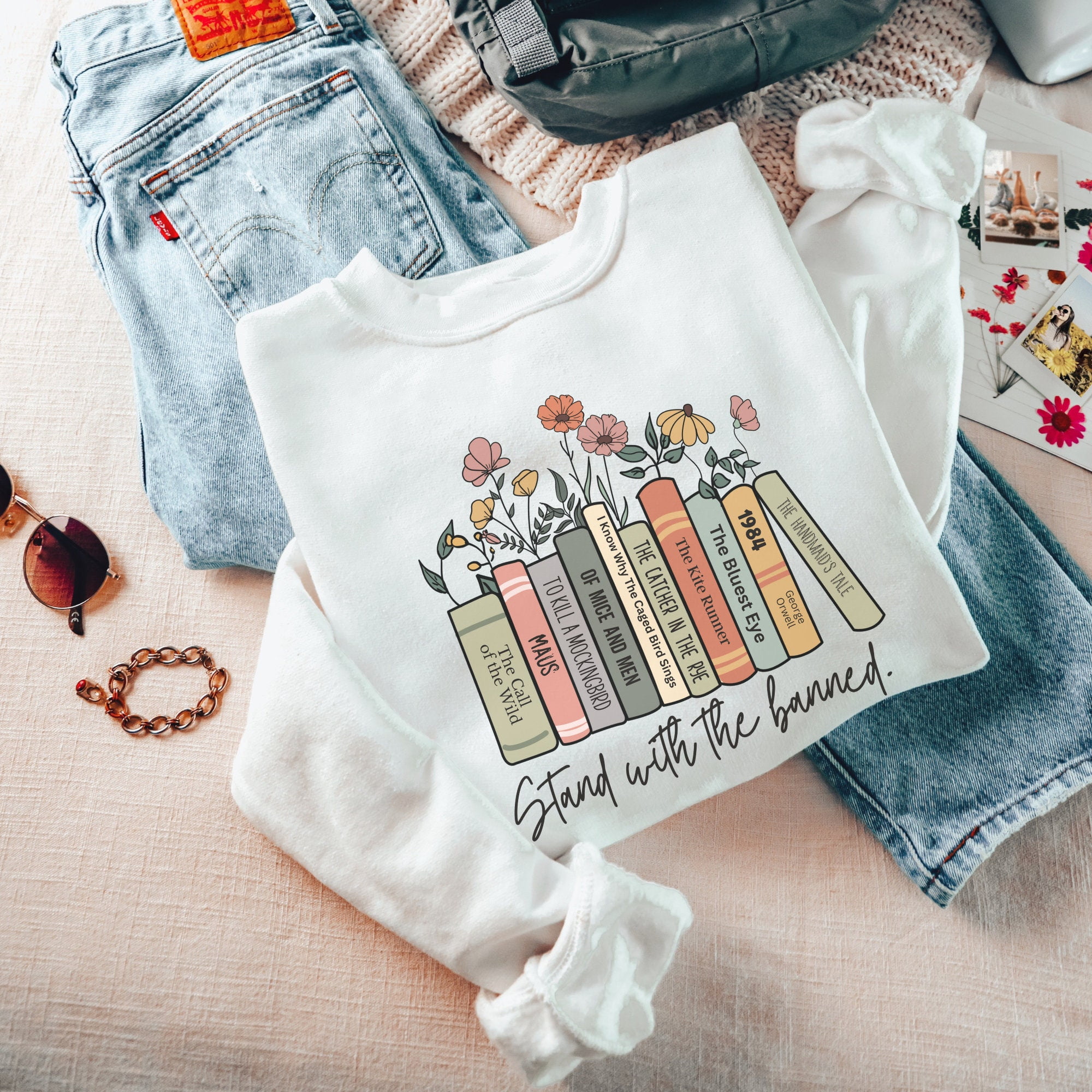 Banned Books T-Shirt, Book Lover T-Shirt, Im With the Banned Shirt ...