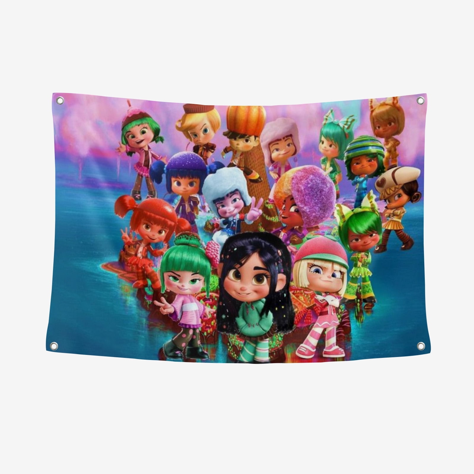 Wreck-It Ralph Party Banner Background Backdrop 3.28*4.92FT/100*150CM ...