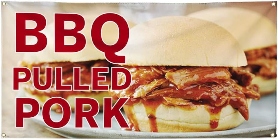 Banner Multiple Sizes Bbq Pulled Pork Advertising Printing B Restaurant ...