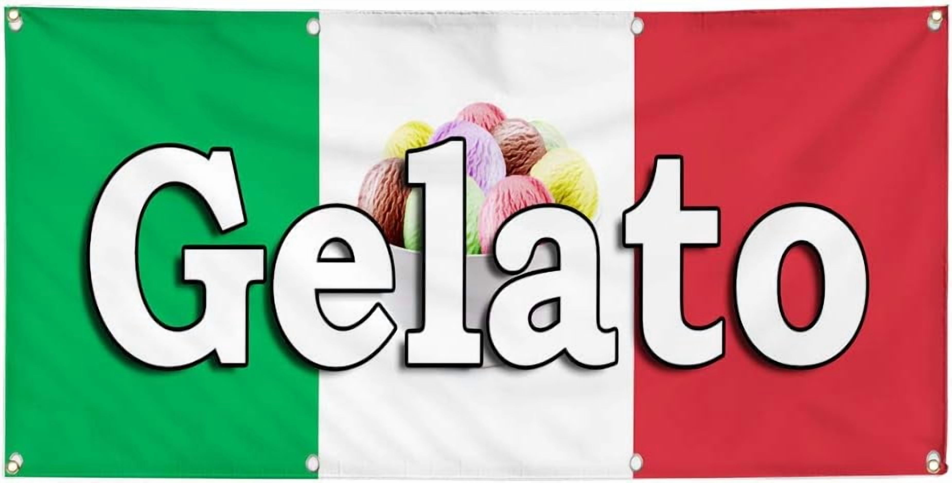Banner Multiple Sizes Gelato Food Fair Truck Restaurant Outdoor ...