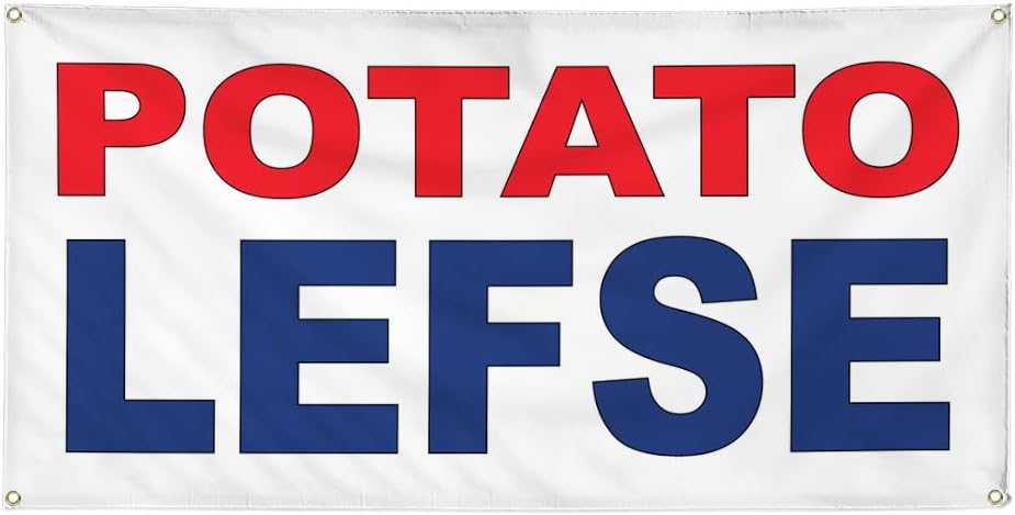 Banner Multiple Sizes Potato Lefse Red Blue Food Bar Restaurant Truck ...