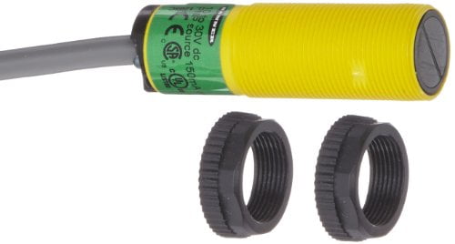 Banner S18SP6D EZ Beam Barrel-Style Sensor, Diffuse Sensing Mode, 2 m ...