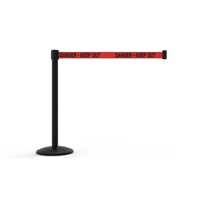 Banner Stakes AL6106B QLine Retractable Belt Barrier with Black Post ...