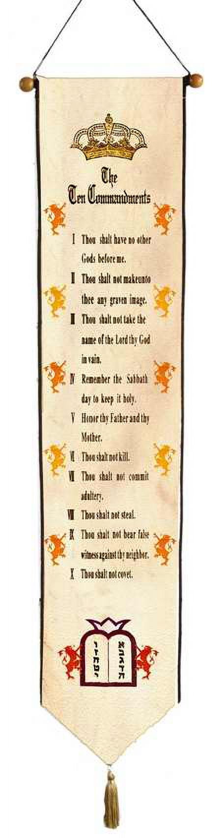 Banner-Ten Commandments (36" x 7") - Walmart.com