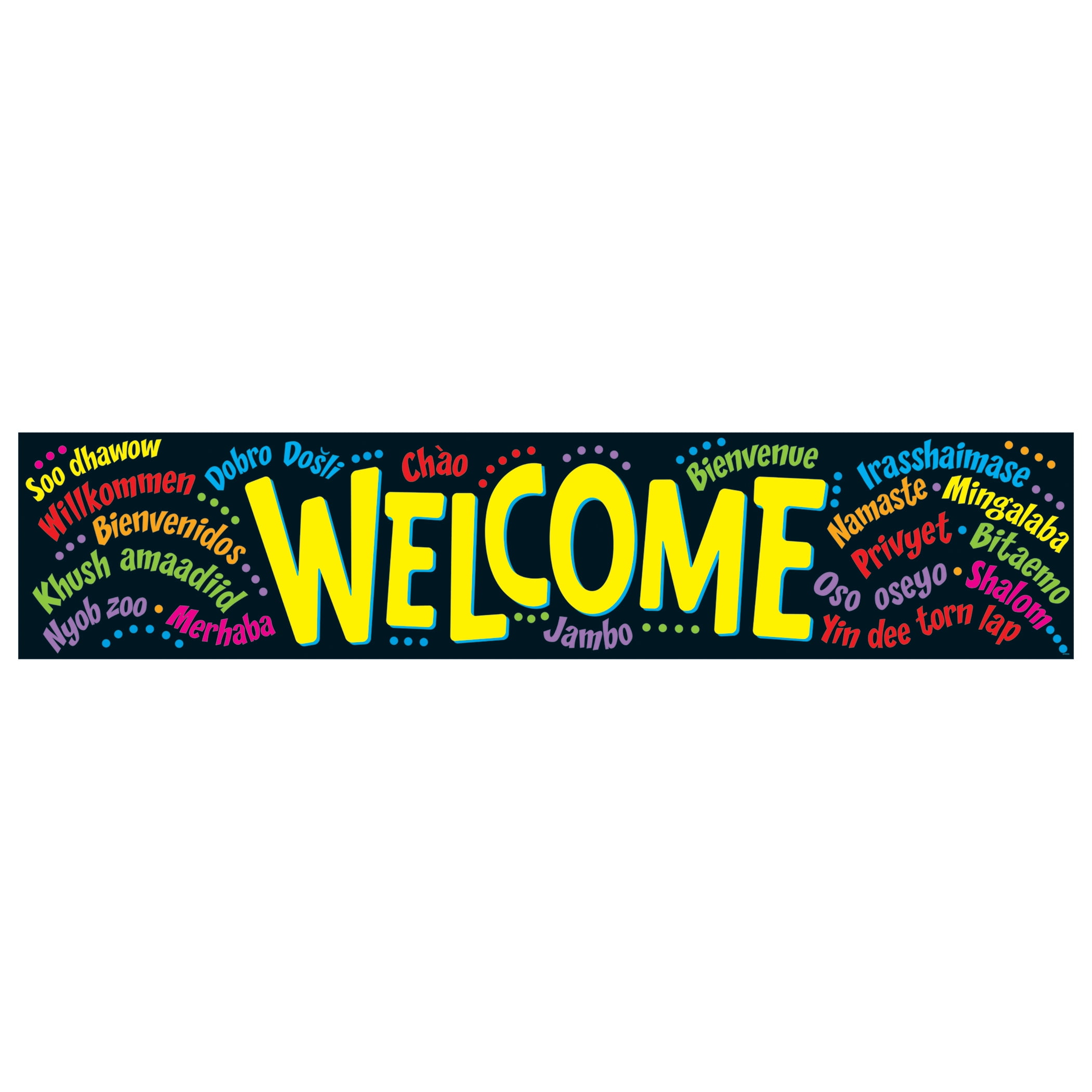 Banner Welcome Multilingual - Walmart.com