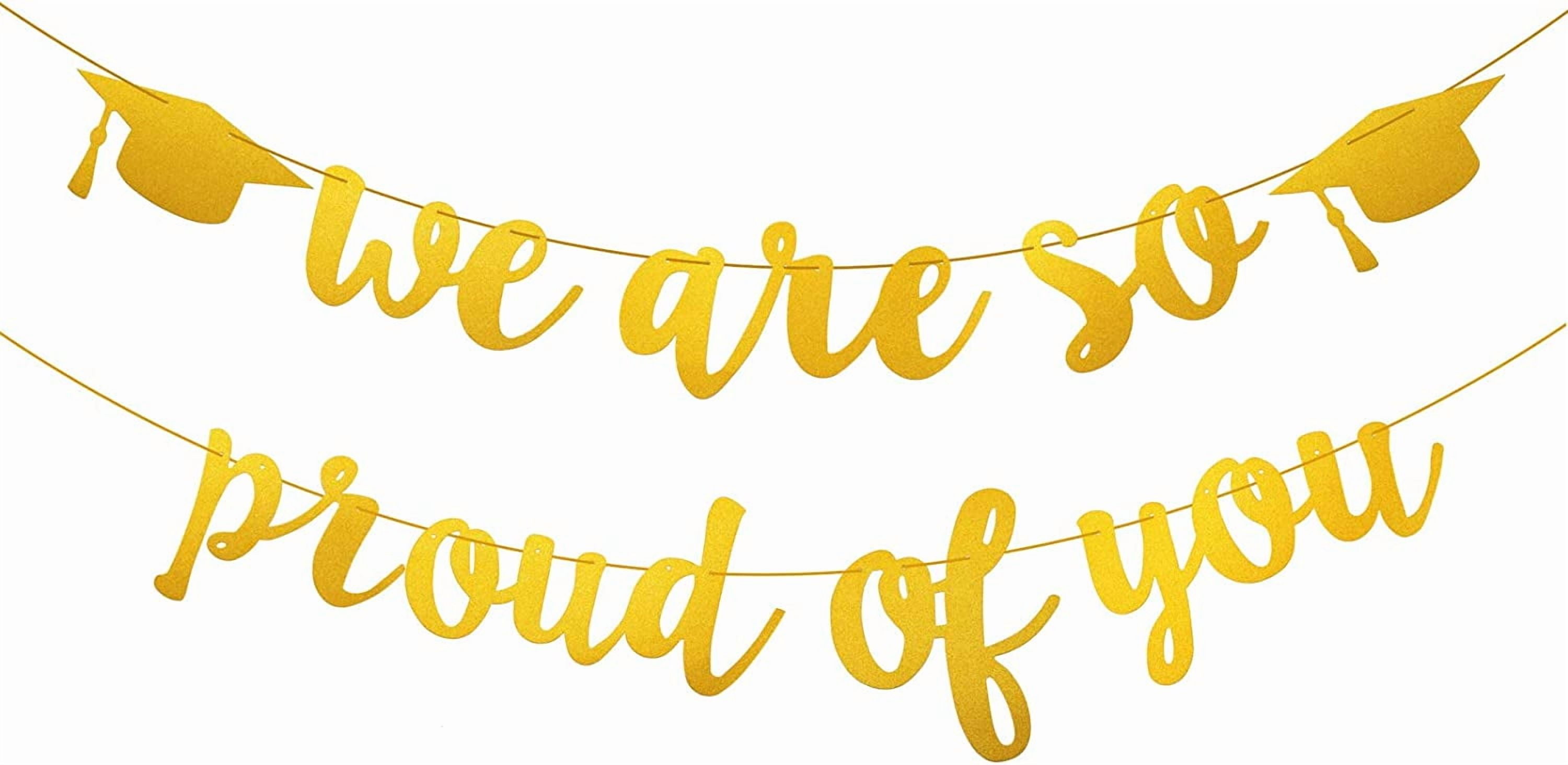 Banner for Graduation Party/Grad Party Decorations- We are So Proud of ...