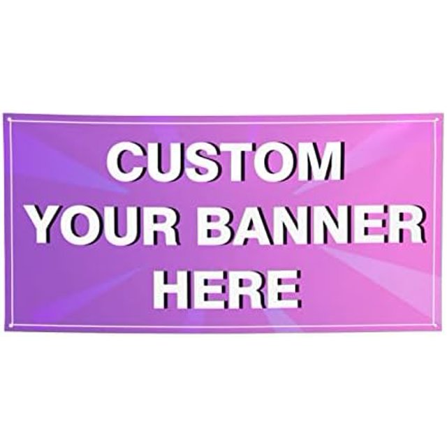 Banners and Signs Customize Make Your Own Banner with Image Logo Text ...