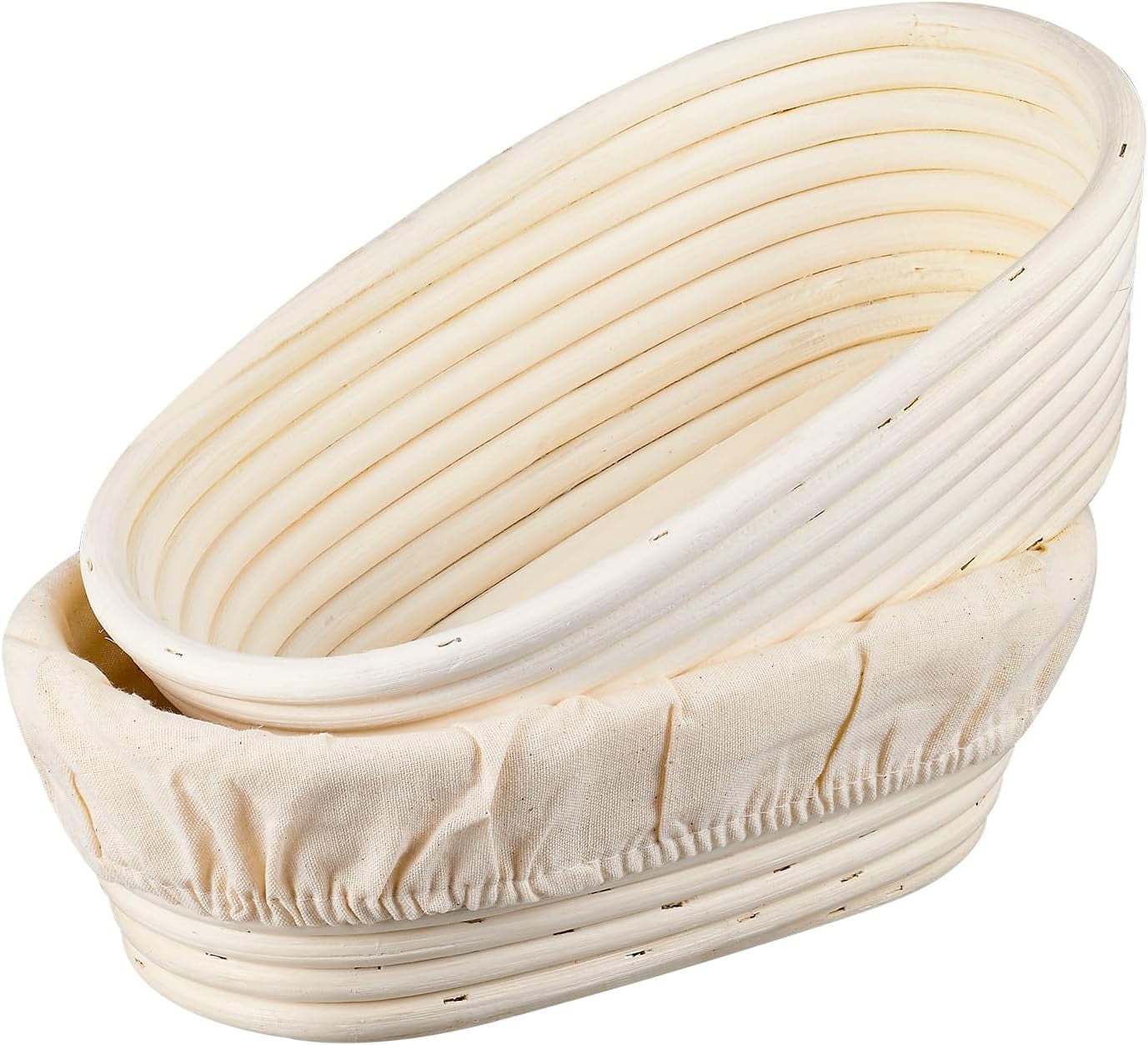 Banneton Bread Proofing Basket, 10 inch Banneton Basket Sourdough ...