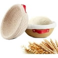 Banneton Bread Proofing Basket - Cotton Banneton Basket Set of 2 ...