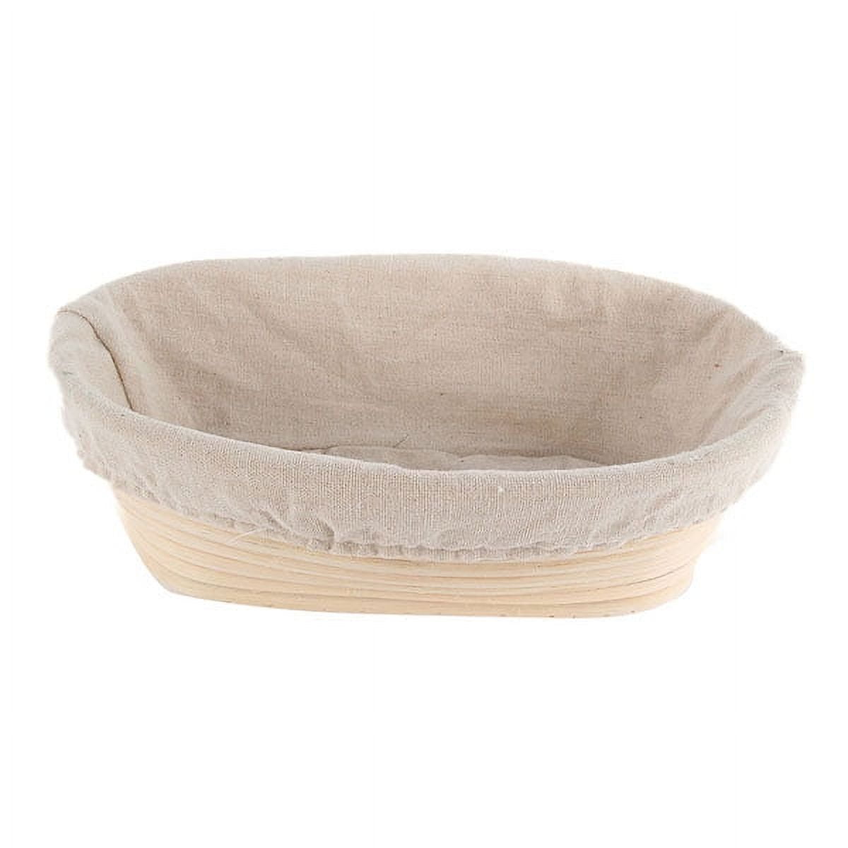 Banneton Bread Proofing Basket with Liner Oval Rattan Basket Sourdough ...