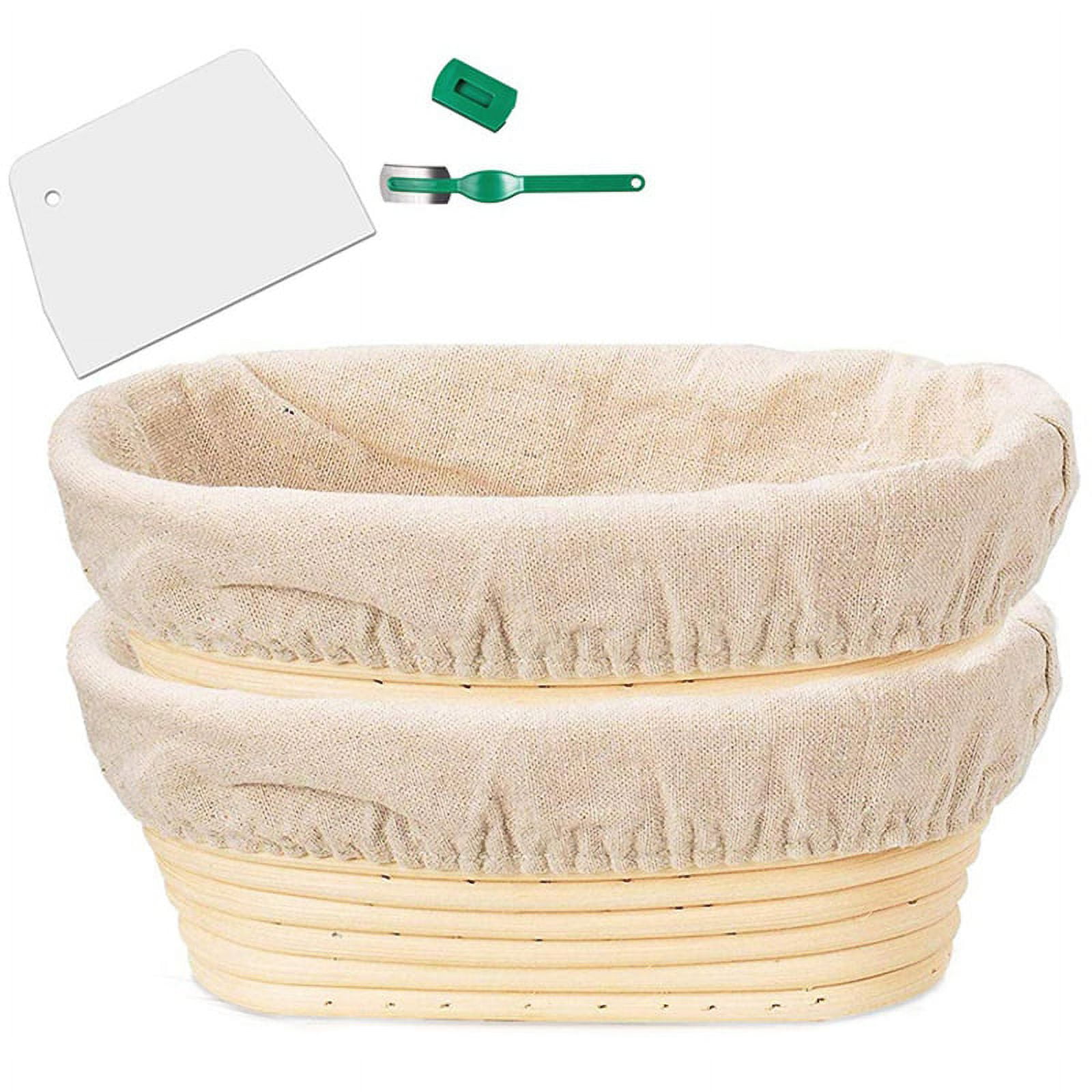 Banneton Proofing Basket Set - Artisan Sourdough Bread Bakery Basket ...