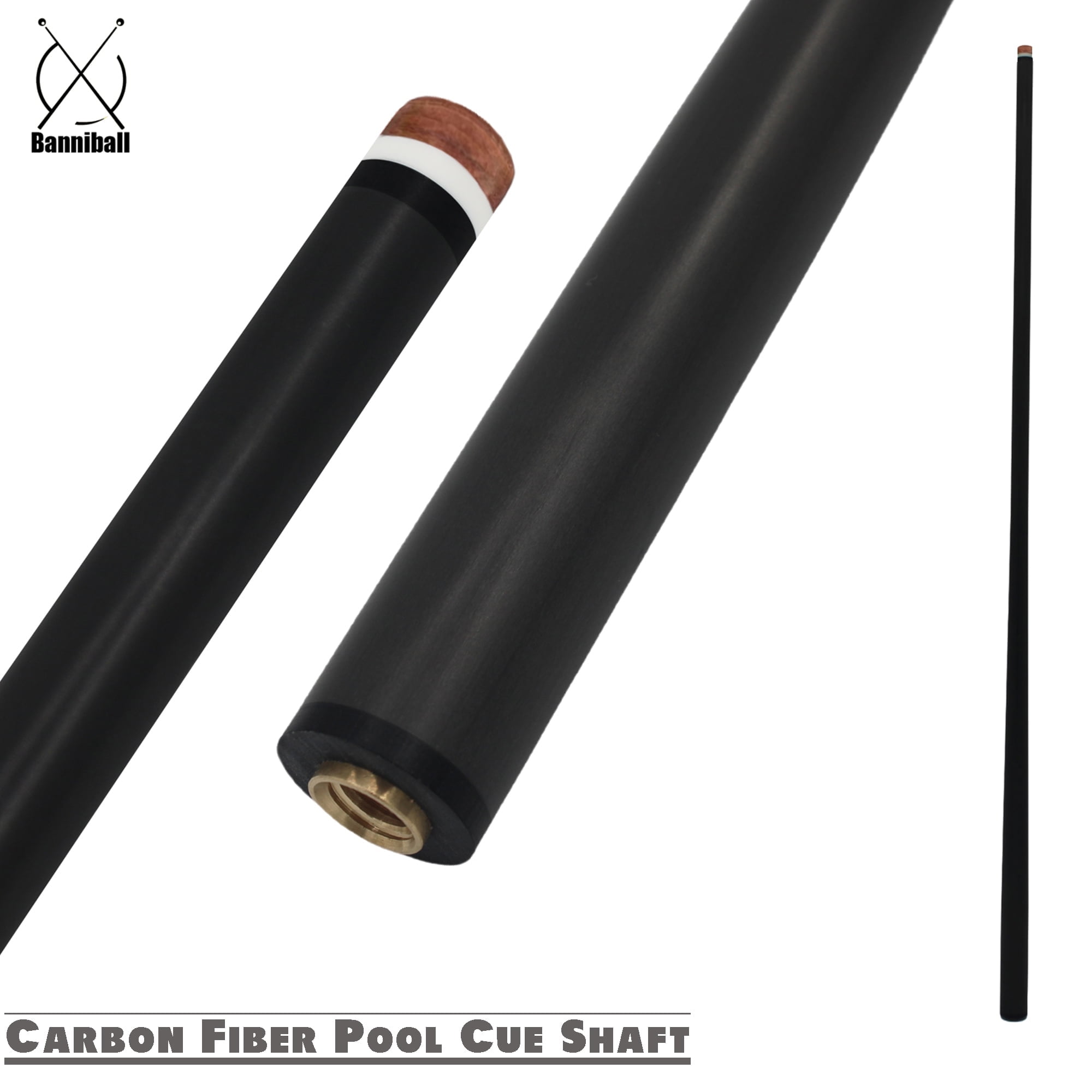 Banniball Carbon Fiber Pool Cue Stick 29.29" Billiard Cue Sticks Professional Low Deflection ...