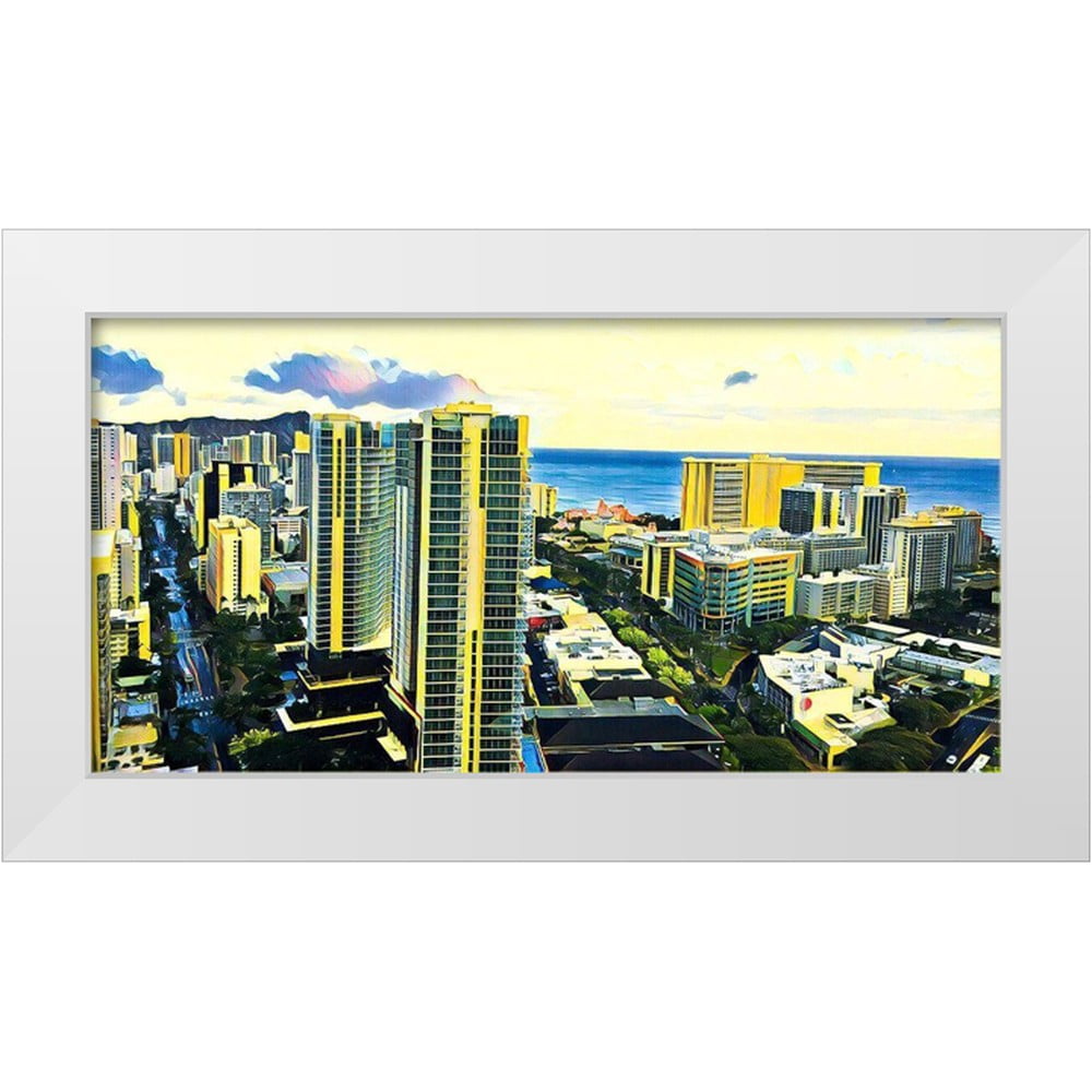 Bannon, Heidi 24x14 White Modern Wood Framed Museum Art Print Titled ...
