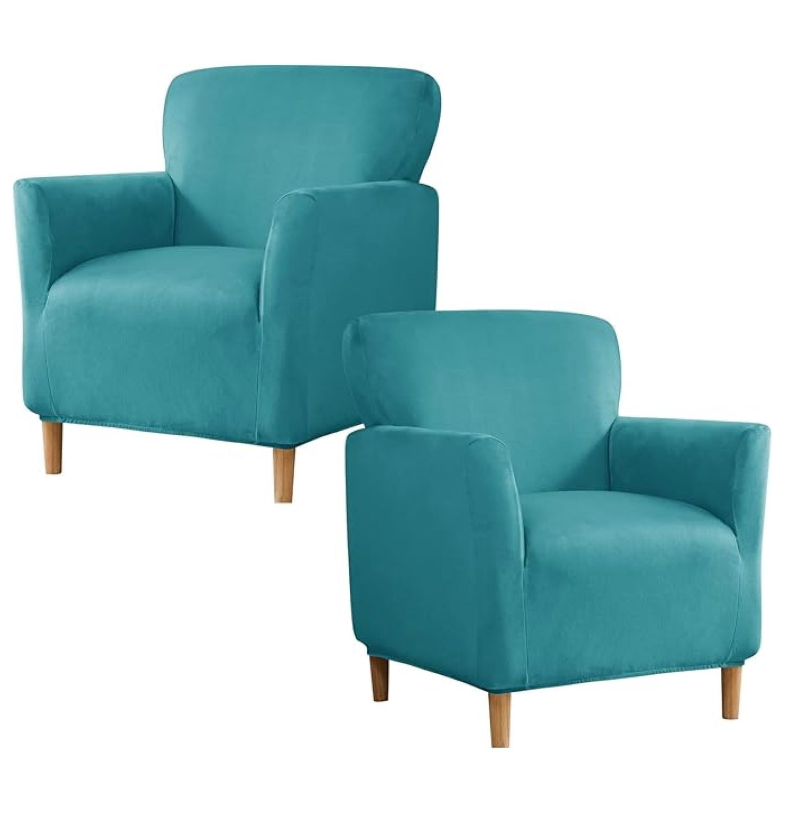 Banquet Armchair Slipcovers Soft Chair Covers Armchair 2-Piece Stretch ...