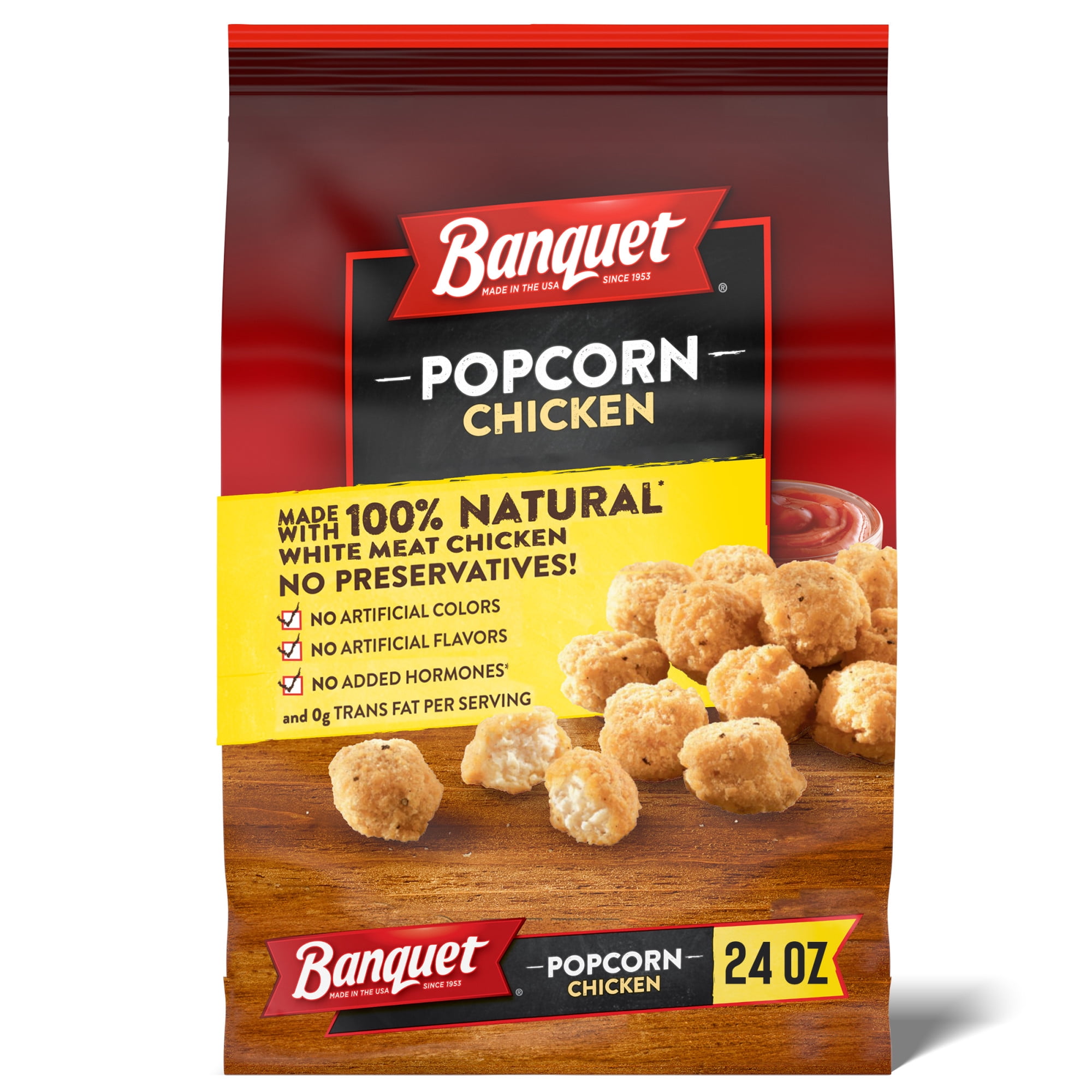 Banquet Popcorn Chicken, Frozen Meal, 24 oz. - Walmart.com