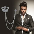 Banquet Suit Chain Pin Badge High-End Men's Brooch Men's Gift Mother's ...