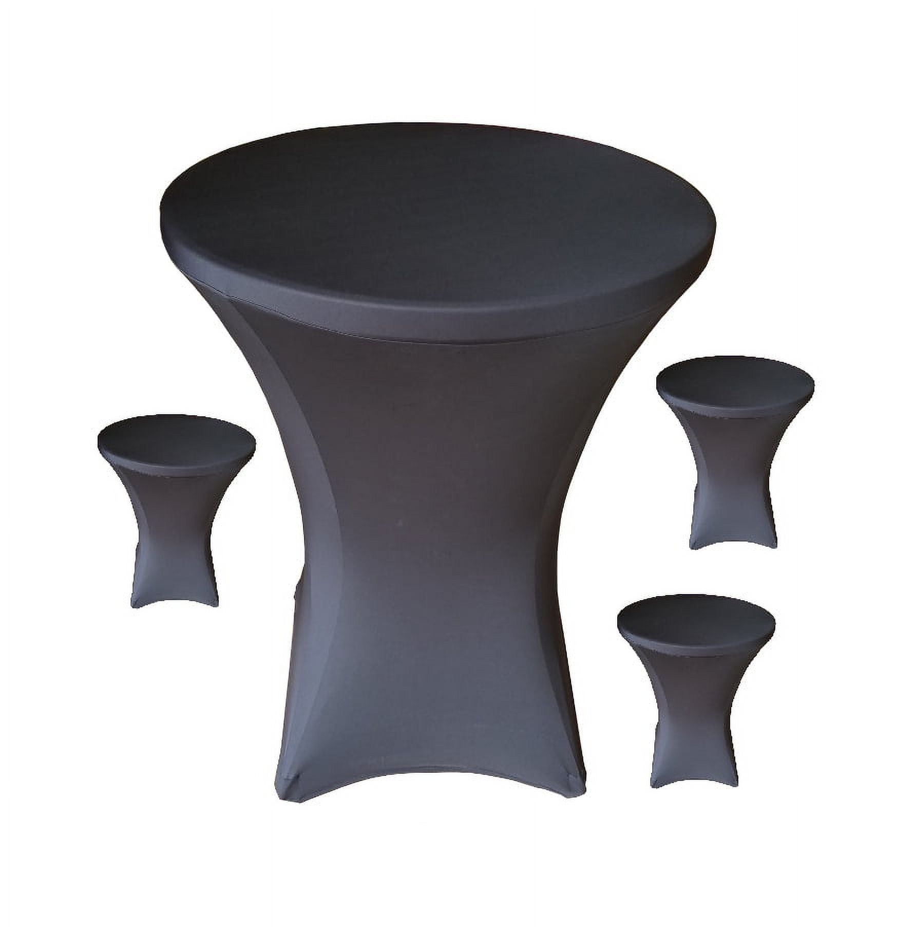 Banquet Tables Pro Spandex Cocktail Tablecloths, 4 Pack, 32x43 inches ...