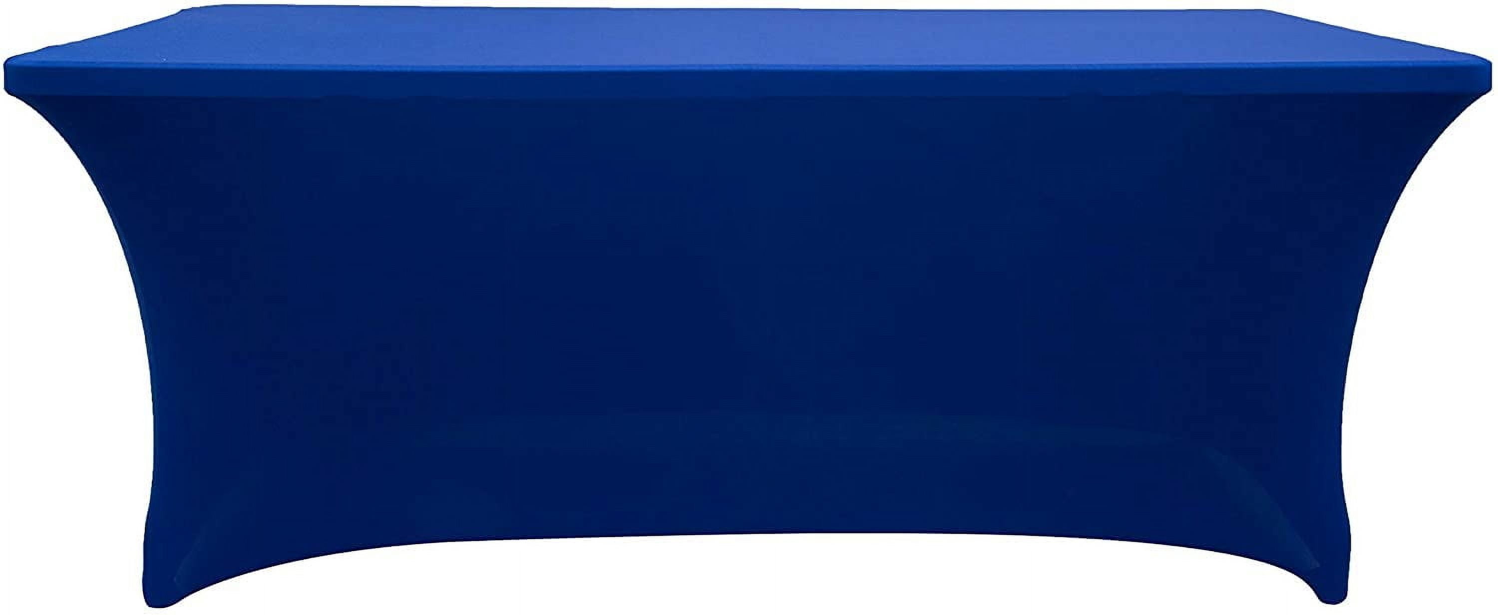 Banquet Tables Pro 6 ft Royal Blue Stretch Tight Fit Spandex ...