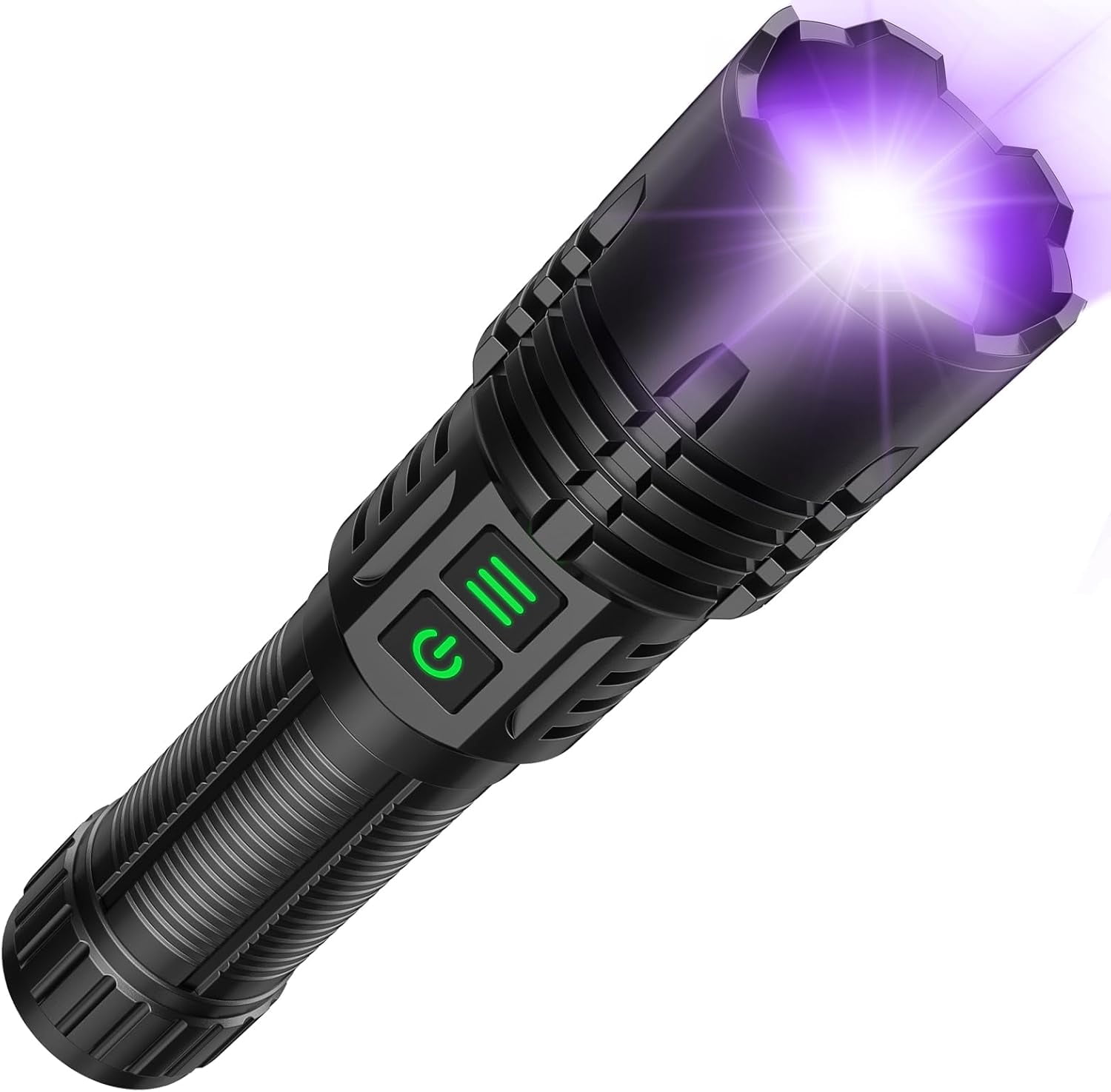 Banral 2-in-1 UV & High Lumens Rechargeable Flashlight,1000LM Pet Urine ...