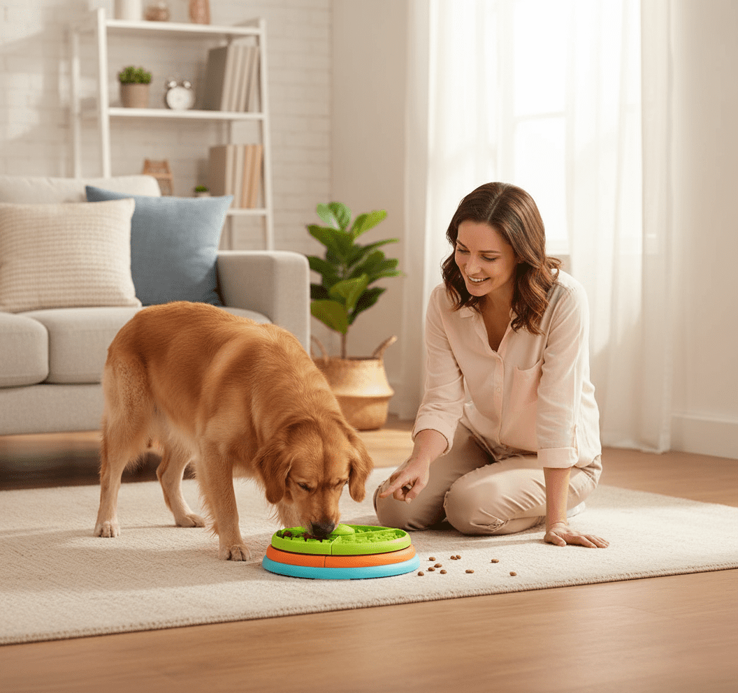 Banral 3 Levels Slow Feeder Dog Bowls，Non-Slip Anti-Choking Puzzle Dog ...