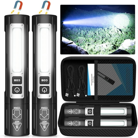Banral Rechargeable Flashlights High Lumens - Super Bright Small Pocket ...