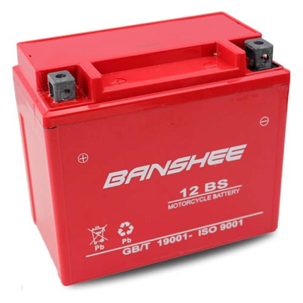 Banshee 12 Volt 12Ah GTX12-BS Lead-Acid Battery for ATV, UTV ...