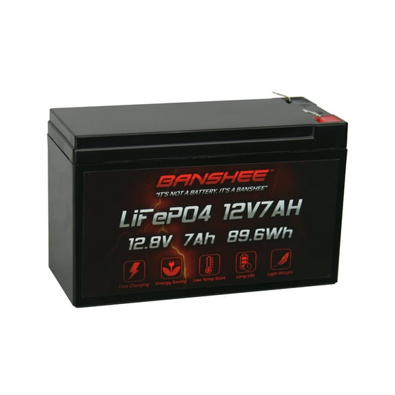 Banshee 12V 7Ah Lithium Battery RBC2 Compatible, Fits APC BK500MC, Long ...