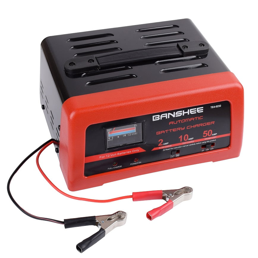 Bigtimebattery 2/10/50A Car Auto Trickle Charger with Engine Start ...